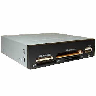 3.5" All in One Internal Card Reader Full Long Metal with Front USB ...